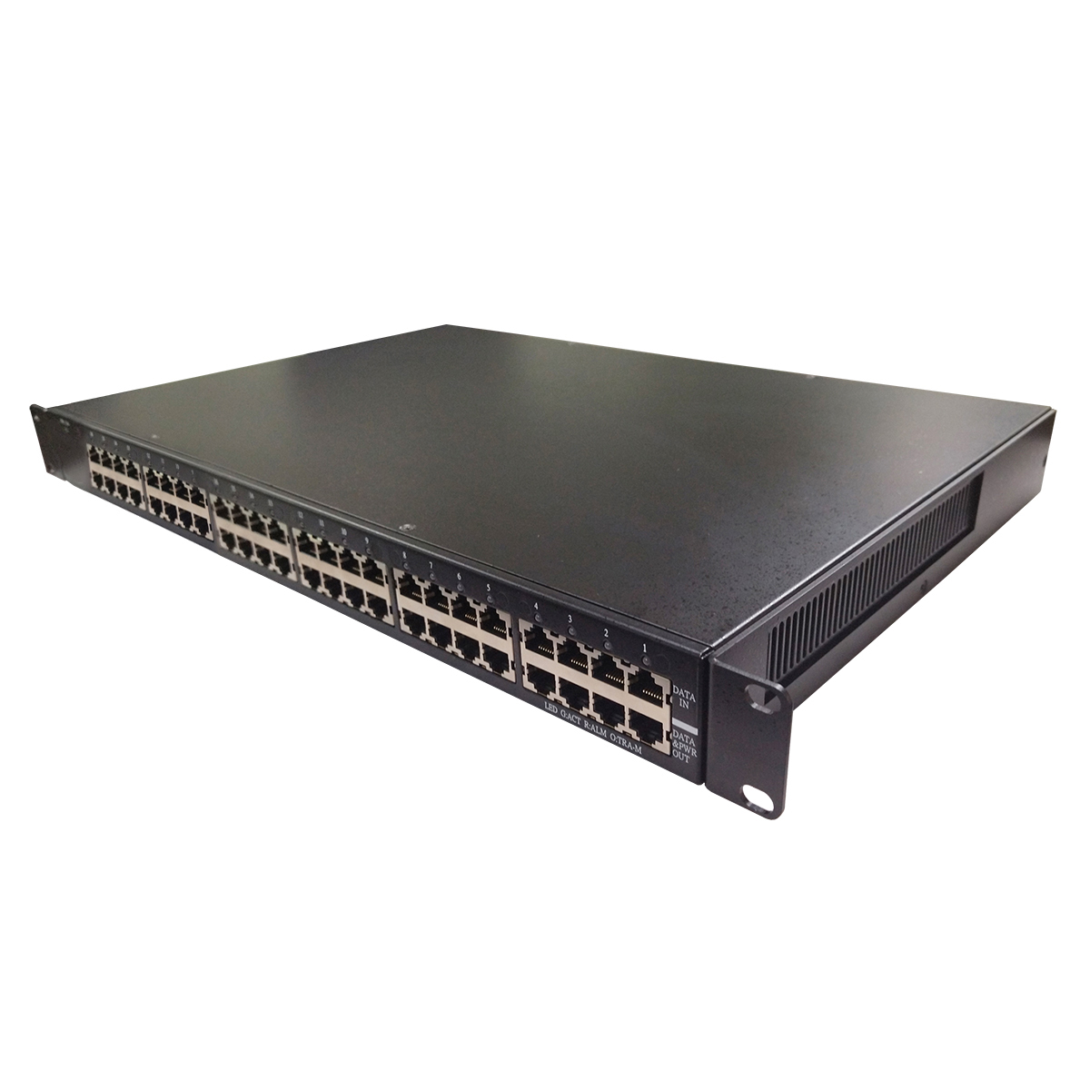 Rack mounted 24-port Gigabit 802.3bt PoE injector at 90W/port output ...