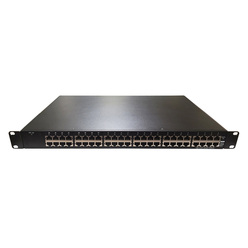 Rack mounted 24-port Gigabit Passive PoE injector at 90W/port output ...